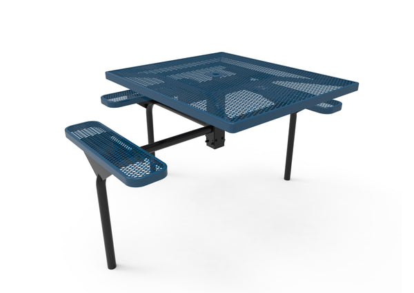 Playground Equipment Square Nexus Pedestal Table with Diamond Pattern ...