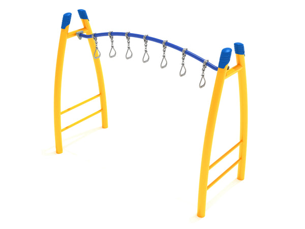 Playground Equipment Curved Post Curved Overhead Swinging Ring Ladder ...
