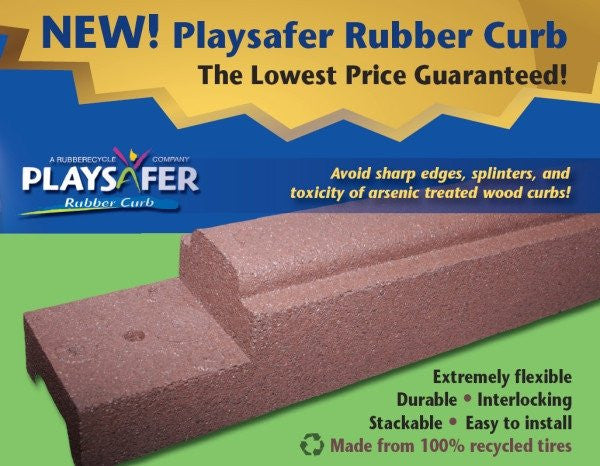 PLAYGROUND SURFACING FLEXIBLE RUBBER PLAYGROUND BORDER - HEAVY DUTY 6 ...